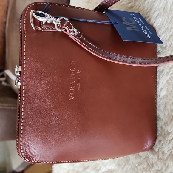 Vera Pelle | Bags | Nwt Vera Pelle Massimo Castelli Italian Leather ...